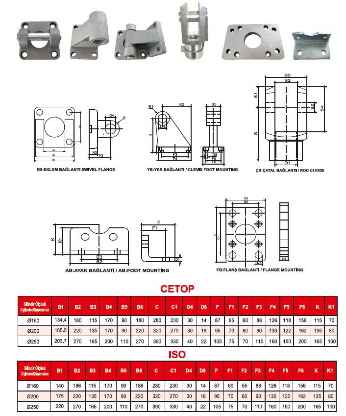 FMS 160-250 CETOP - ISO SERİSİ PNÖMATİK SİLİNDİRLER | FMS Hidrolik ve ...